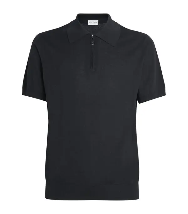 Pal Zileri Silk-cotton Monogram Polo Shirt