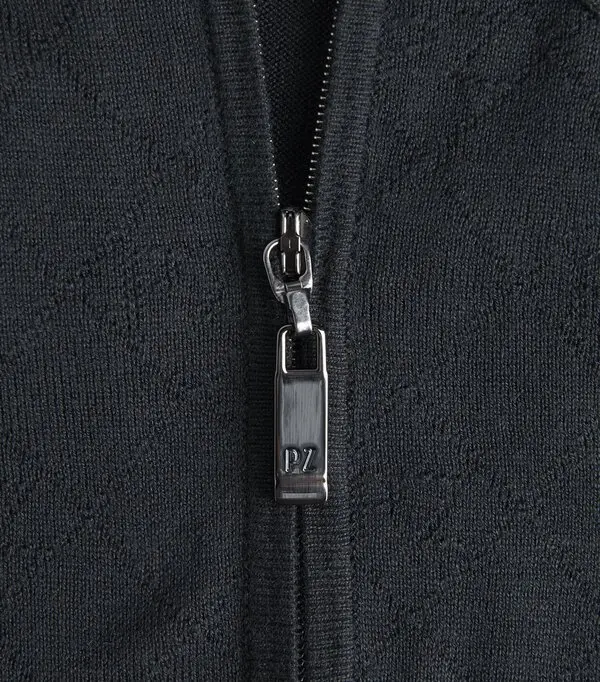 Pal Zileri Silk-cotton Monogram Polo Shirt