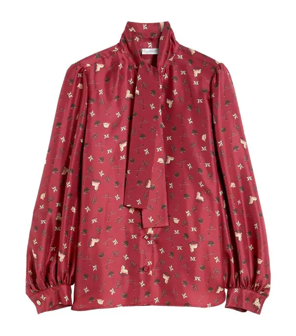 Max Mara Silk Printed Blouse