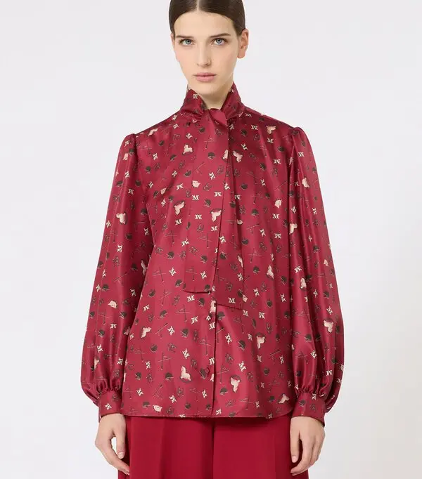 Max Mara Silk Printed Blouse