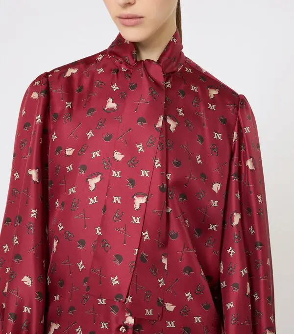 Max Mara Silk Printed Blouse
