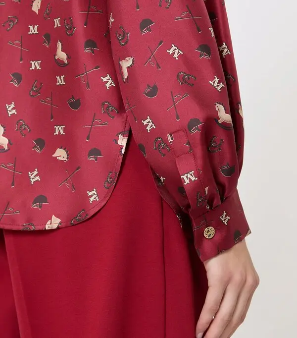 Max Mara Silk Printed Blouse