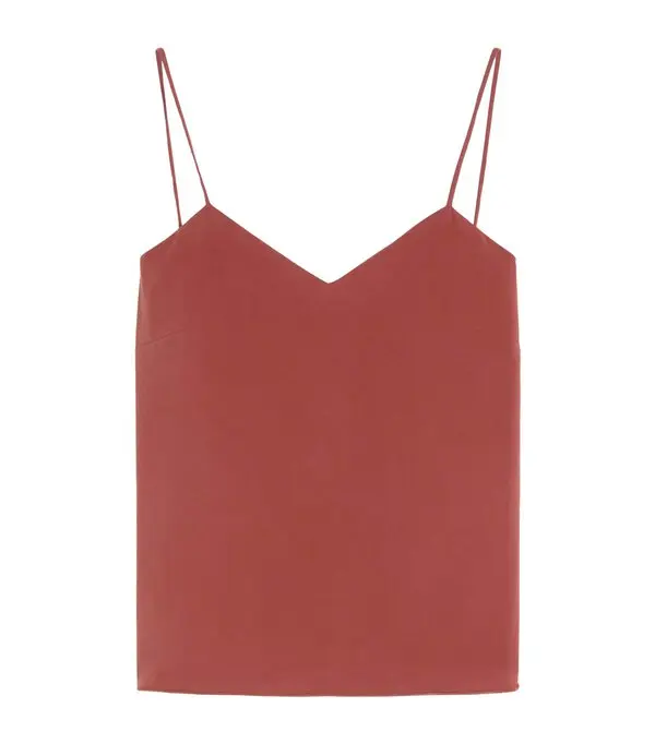 Max Mara Silk Tank Top - Brown