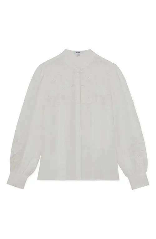 REISS Ida Pleated Linen Shirt