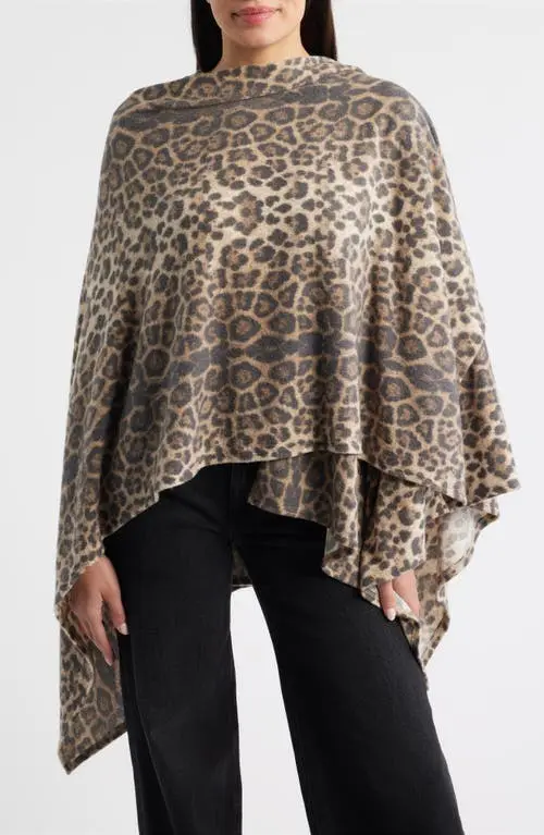 Loveappella Leopard Print Shawl