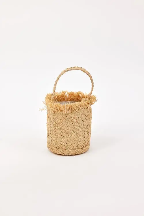 Hat Attack Margo Mini Fringe Bag - Natural