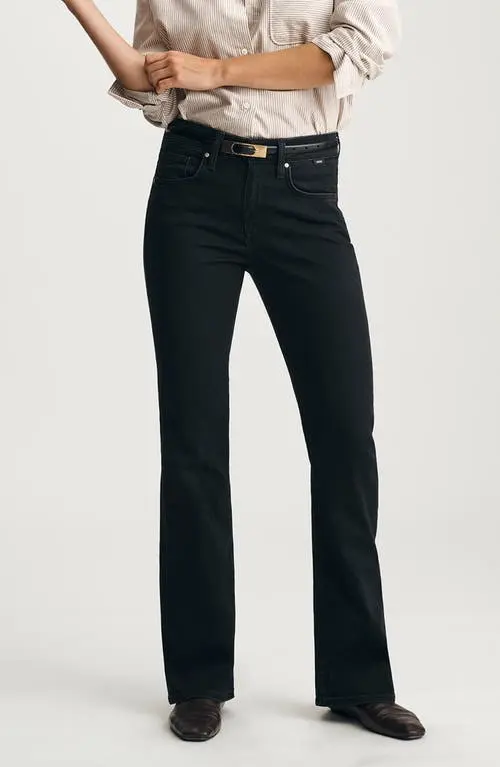 MAVI Vicky Mid-rise Bootcut Jeans - Dark Smoke Feather Luxe