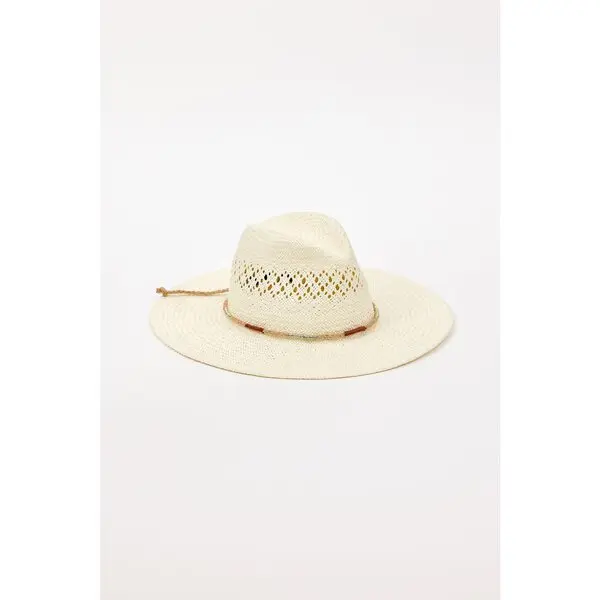 Hat Attack Luxe Packable Sunhat - Bleach/jute