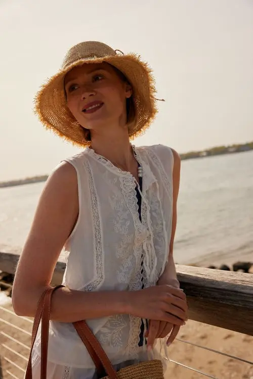 Hat Attack Packable Raffia Bucket Hat