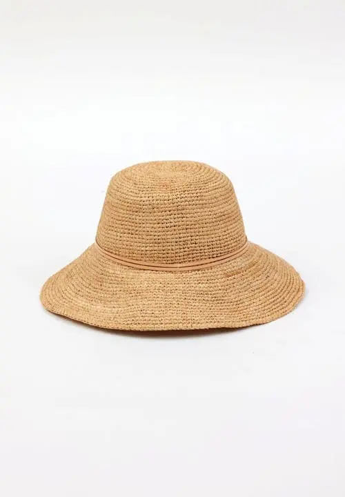 Hat Attack Betty Crochet Bucket - Natural