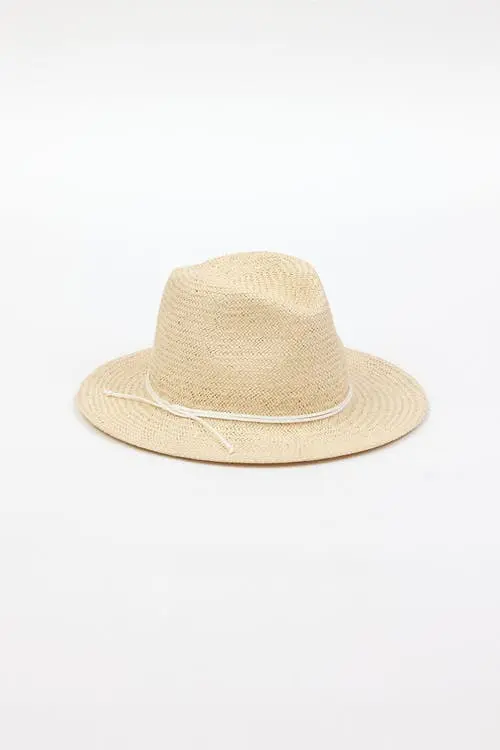 Hat Attack Classic Panama Hat - Natural/white