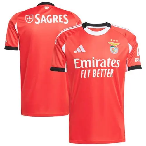 Adidas Benfica 2025/26 Home Replica Jersey - Red