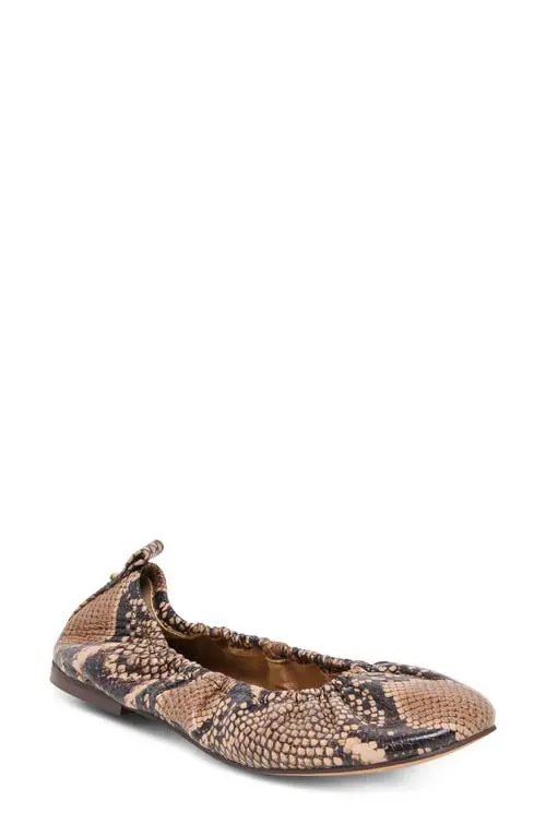 Dolce Vita Conrad Ballet Flat - Blush/snake Embossed Leather