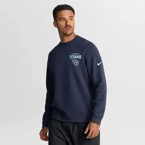 Nike Tennessee Titans Primetime Club Fleece Pullover Sweatshirt - Navy