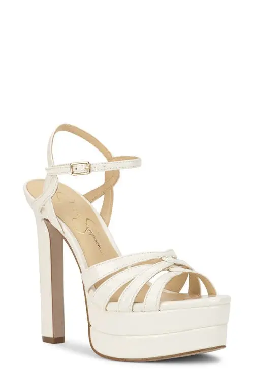 Jessica Simpson Itzari Platform Sandals - White 01