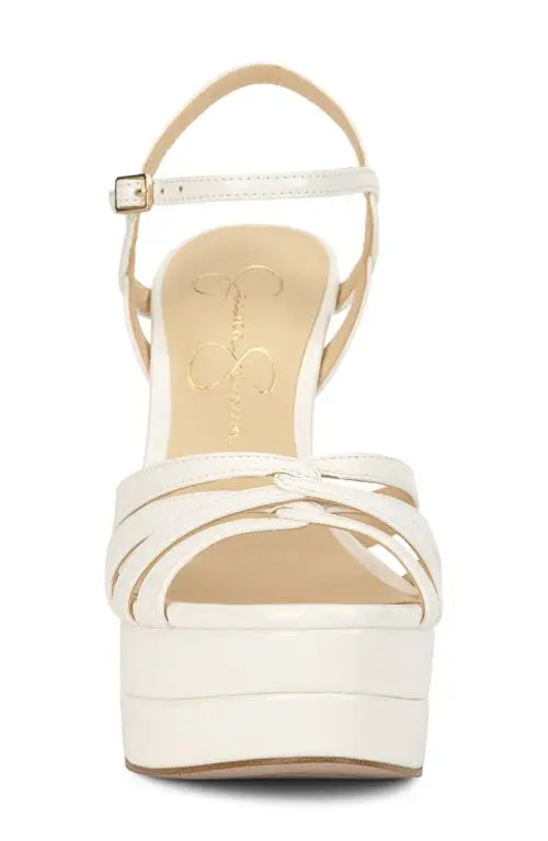Jessica Simpson Itzari Platform Sandals - White 01
