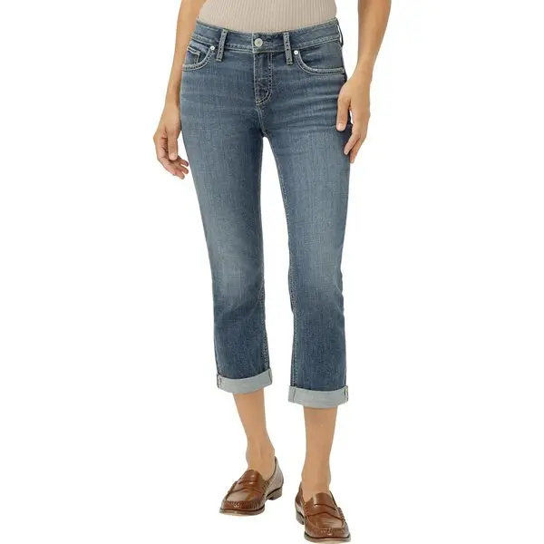 SILVER JEANS CO. Elyse Capri Jeans