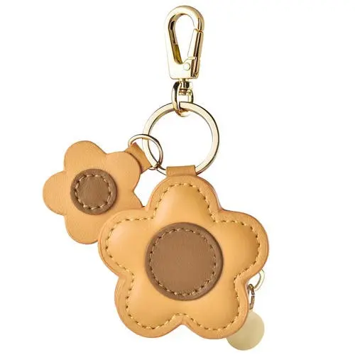 POSH TECH Flower Bag Charm For Airtag - Brown