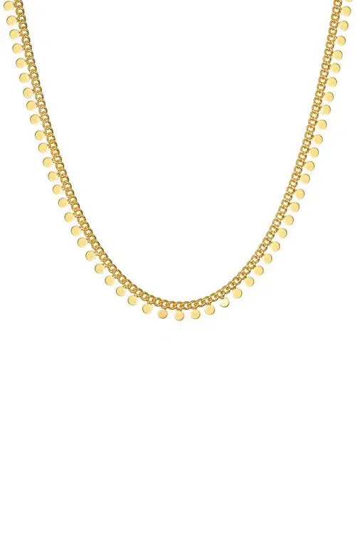 SATYA JEWELRY Shine A Light Coin Chain Necklace - Gold