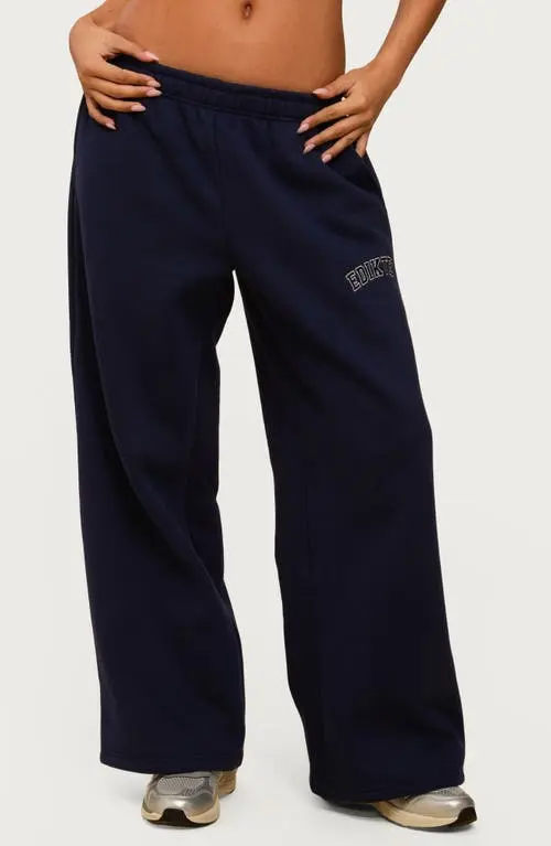 EDIKTED Major Logo Wide-leg Sweatpants