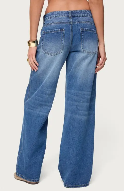 EDIKTED Lauryn Low Rise Wide Leg Jeans
