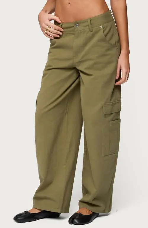 EDIKTED Jadah Low Rise Baggy Cargo Pants