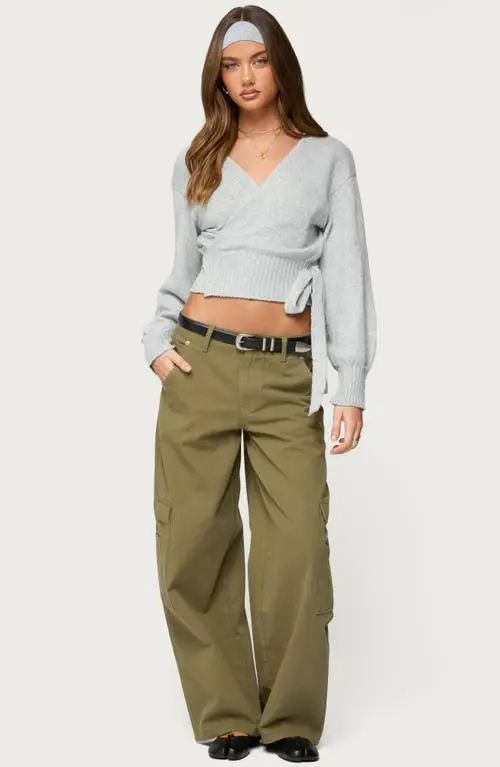 EDIKTED Jadah Low Rise Baggy Cargo Pants
