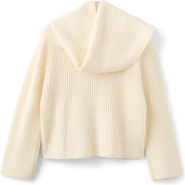 Mango Ribbed Sweater With Scarf