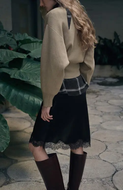 Mango Oversize Mock Neck Sweater