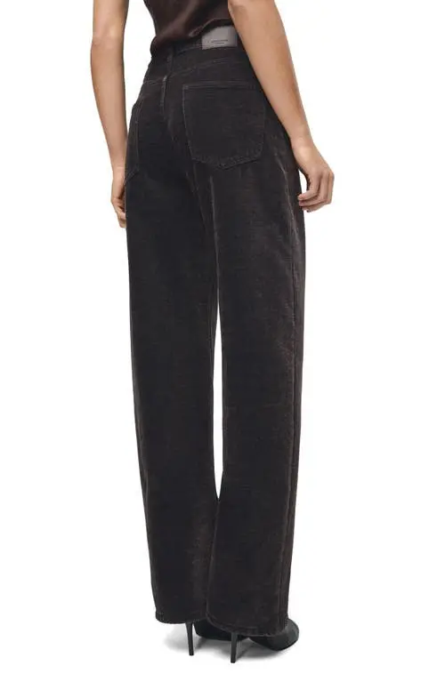 Mango Balloon Velvet Jeans - Chocolate