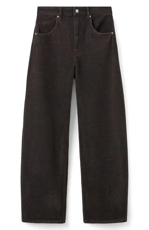 Mango Balloon Velvet Jeans - Chocolate