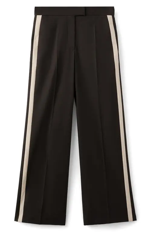 Mango Side Stripe Wide Leg Pants