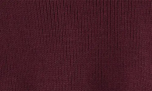Mango Boxy Mock Neck Sweater - Wine