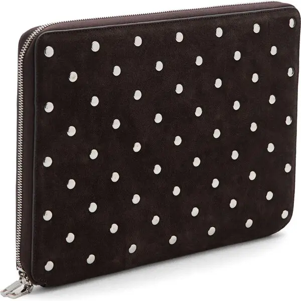 Mango Studded Leather Laptop Case