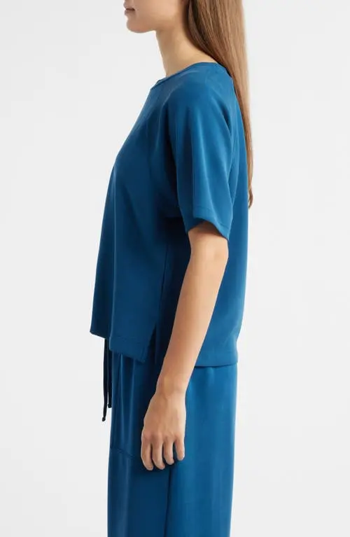 CITY BLUES Raglan Sleeve T-shirt - Blue Opal