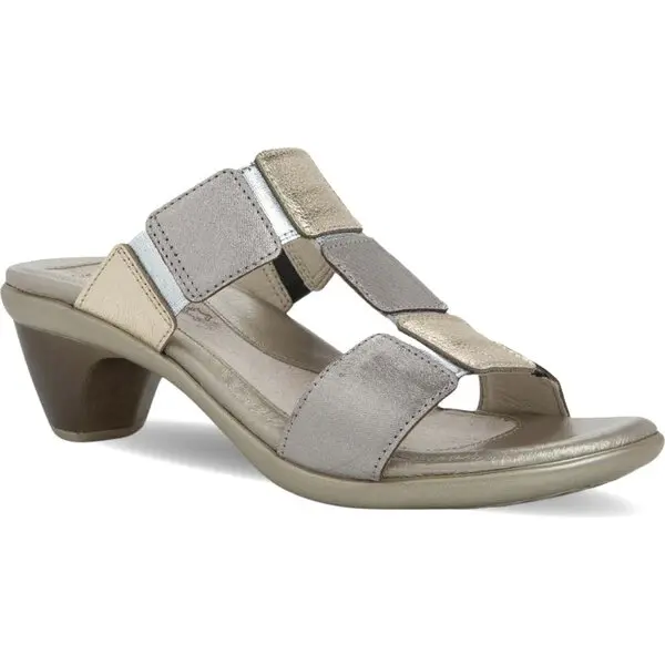 Naot Form Sandals - Silver Gold Thread
