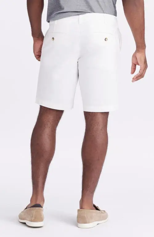 Robert Graham Brightside Flat Front Stretch Cotton Chino Shorts