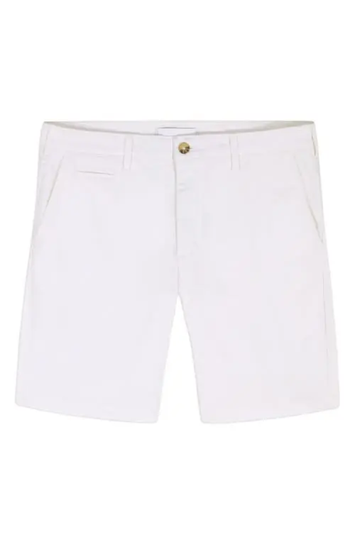 Robert Graham Brightside Flat Front Stretch Cotton Chino Shorts