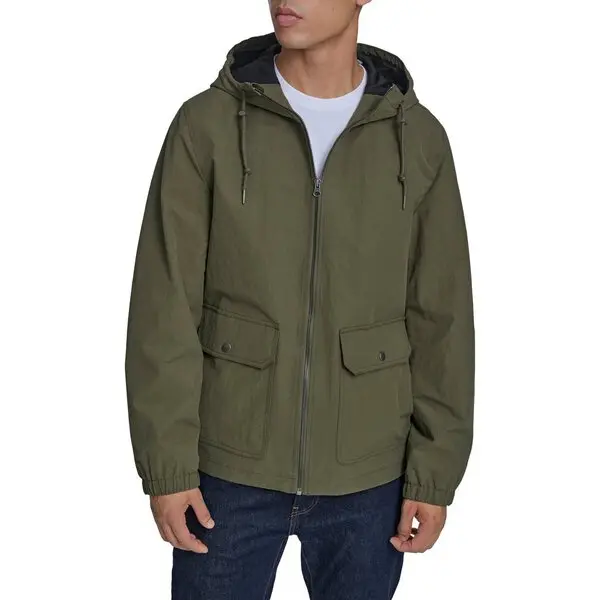 LEVI'S Water-resistant Hooded Jacket - Light Olive
