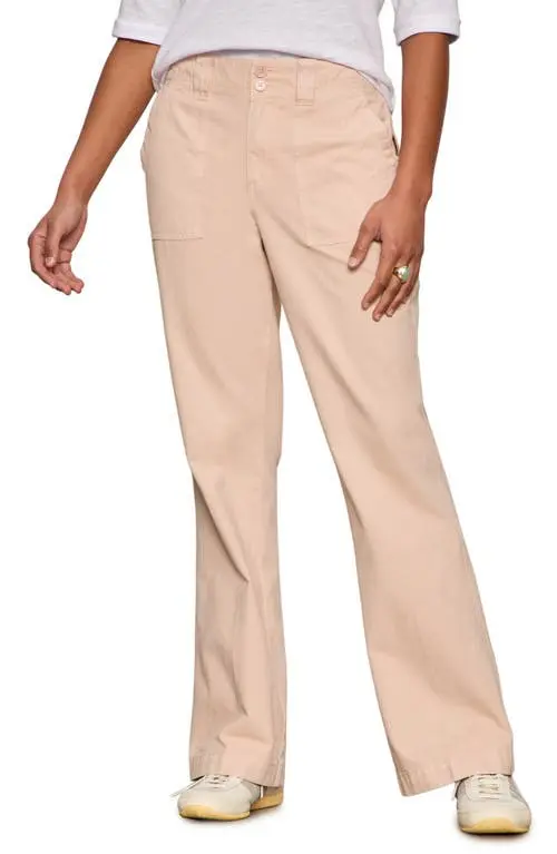 Sanctuary Bootleg Cotton Pants - Rose Pink Tea