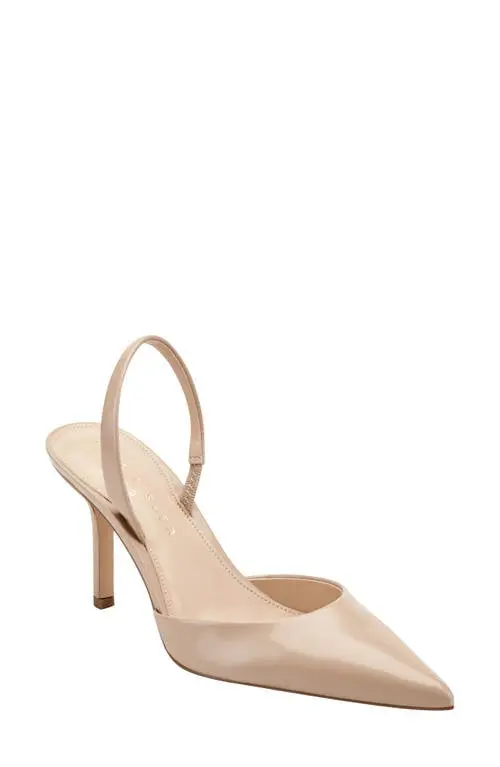 Marc Fisher Noland Leather Pumps - Natural