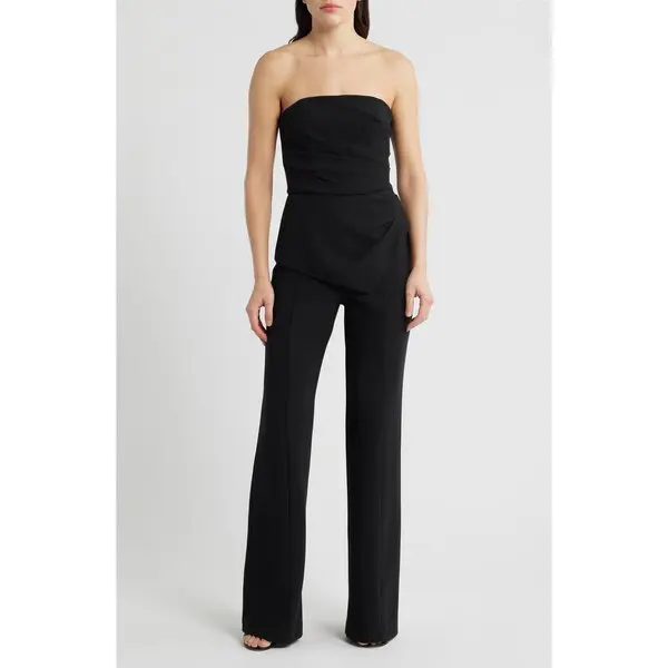 Black Halo Rockie Strapless Jumpsuit - Black
