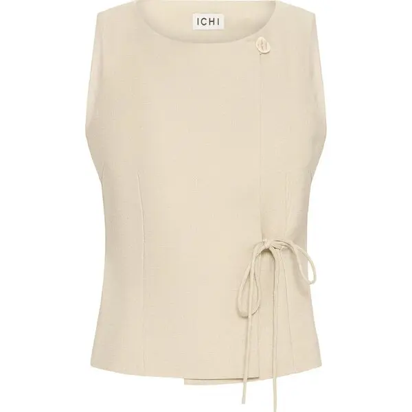 ICHI Sleeveless Wrap Top