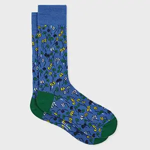 Paul Smith Floral Patterned Socks