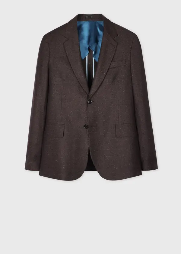 Paul Smith Dark Wool And Silk-blend Blazer