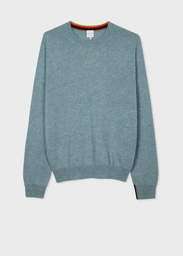 Paul Smith Cashmere Crew Neck Sweater - Blue