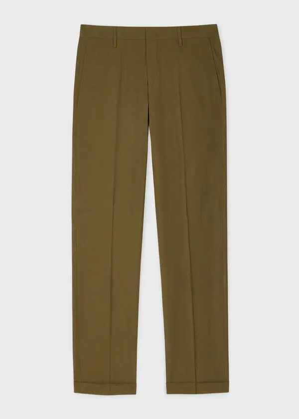Paul Smith Slim-fit Khaki Poplin Chinos