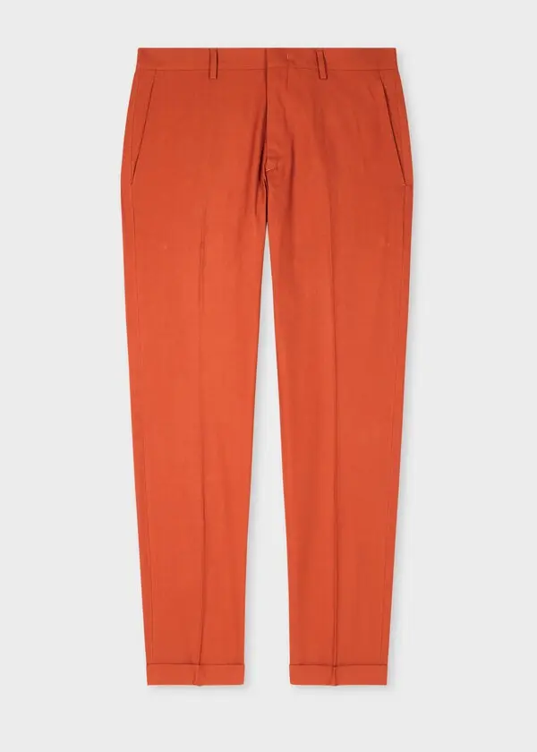 Paul Smith Orange Cotton Chinos