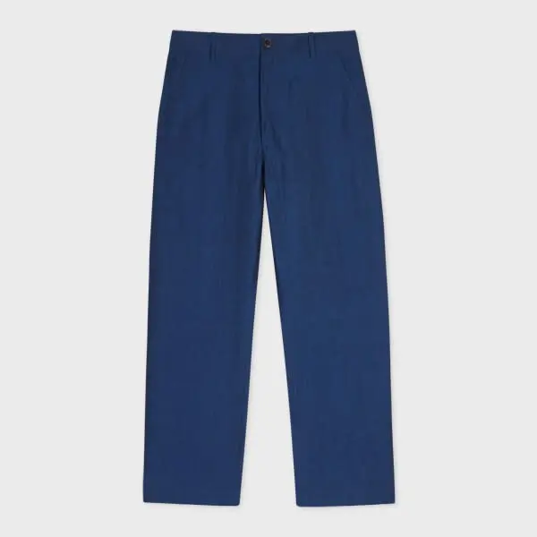 Paul Smith Cotton-linen Elastic-back Trousers