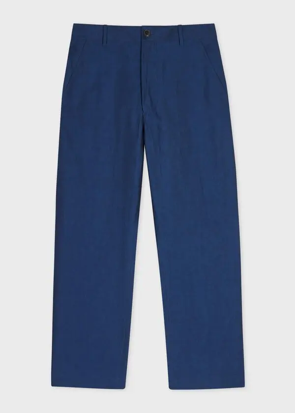 Paul Smith Cotton-linen Elastic-back Trousers